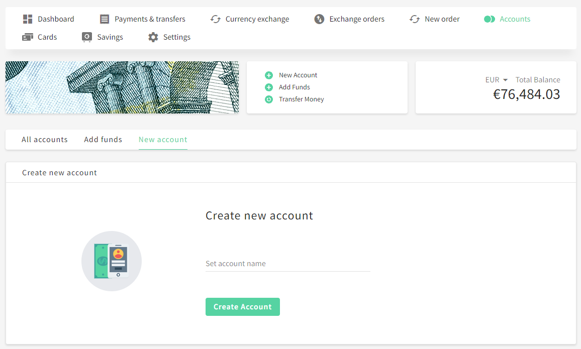 Accounts (Web Interface)