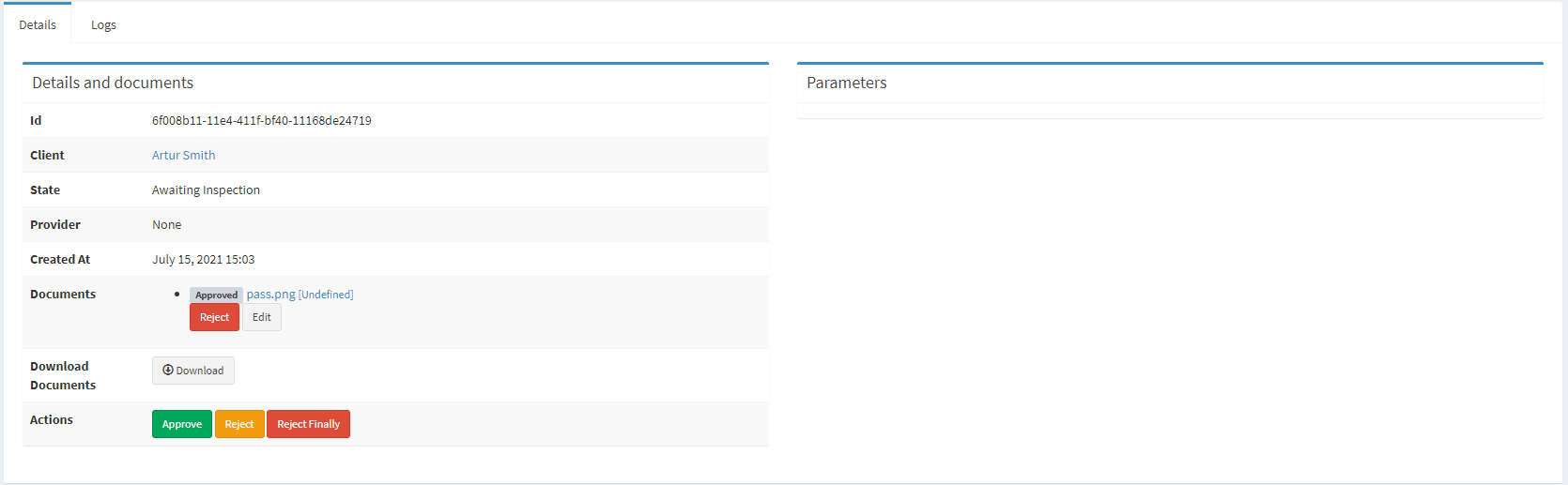 Identification requests